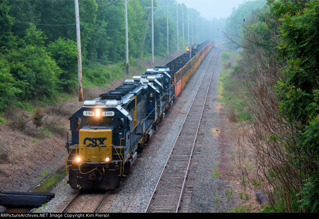 CSX 6160 W038 (MoW Tie Train)